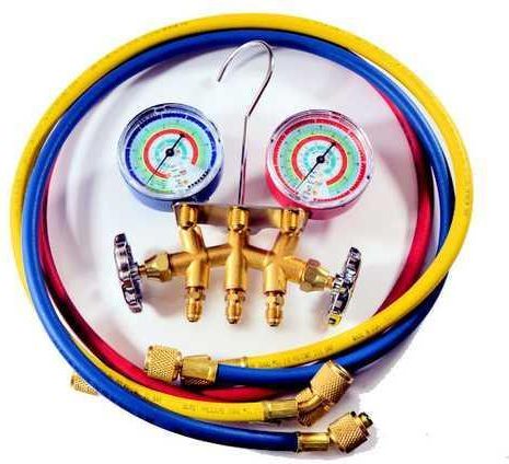 Mastercool Zestaw manometrów r507/R407/R404/R22/R134 i z wężami 90cm ...