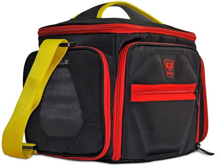 Fitmark THE SHIELD FITMARK - Torba na 3 posiłki + dozownik (czarno ...