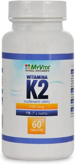 Witamina K2 Mk-7 Z Natto 60 tabl Myvita - Opinie i ceny na Ceneo.pl