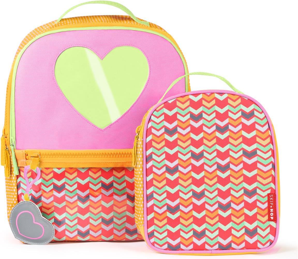 SKIP HOP Plecak + śniadaniówka Forget Me Not Serca 212452 - Szkolny ...