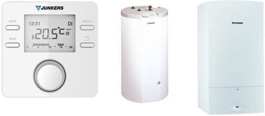 Junkers Cerapur Smart ZSB 14-3CE + St 120-5 Z + CW 100 8734100224 ...