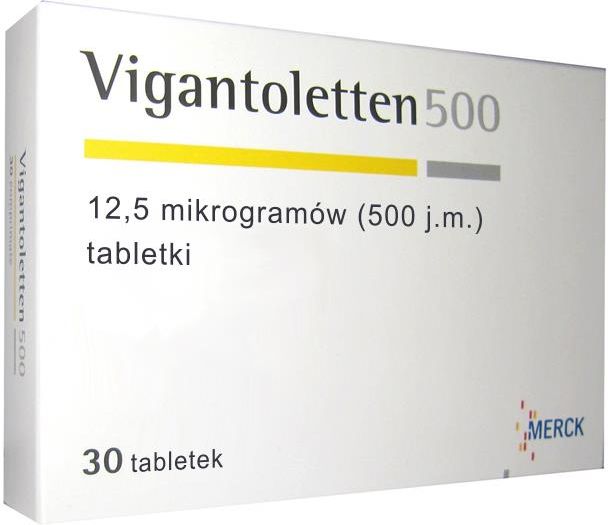 Vigantoletten 500 tabletki 500j.m. x 30 - Opinie i ceny na Ceneo.pl