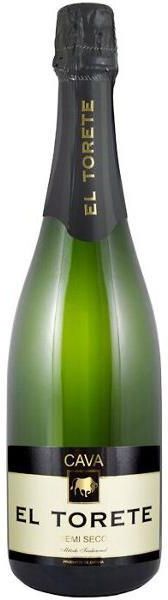 El Torete 750Ml Cava Semi Seco Wino Musujące Hiszpańskie Białe ...