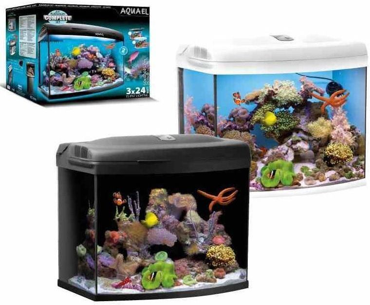 Aquael Reef Master 105L Zestaw Akwarystyczny Grafitowy Nr. 113648 ...