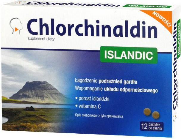 Chlorchinaldin Islandic 12Pastylek Do Ssania - Opinie i ceny na Ceneo.pl