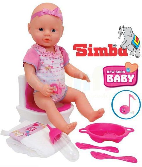 Lalka Simba New Born Baby na sedesie 105032483 - Ceny i opinie - Ceneo.pl