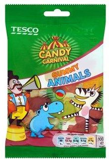 Tesco Candy Carnival Gummy Animals Żelki 100 g - Ceny i opinie - Ceneo.pl