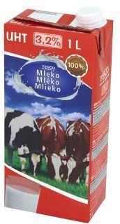 Tesco Mleko UHT 3,2% 1 l - Ceny i opinie - Ceneo.pl