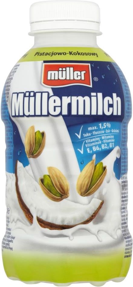Müller Müllermilch pistacjowo-kokosowy Napój mleczny 400 g - Ceny i ...