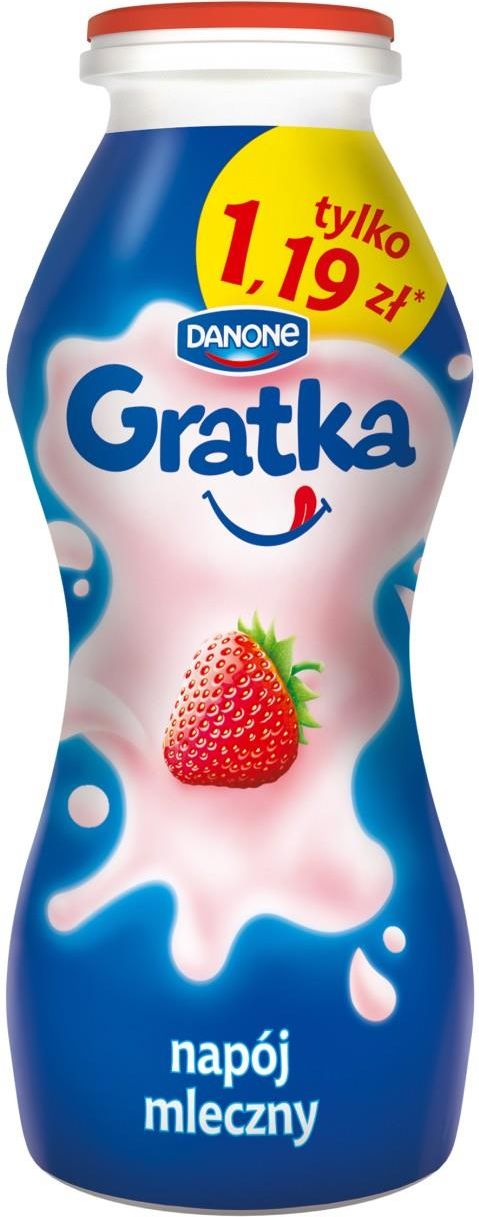 Danone Gratka Napój mleczny o smaku truskawkowym 170 g - Ceny i opinie ...