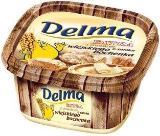 Delma Extra z masłem o smaku wiejskiego bochenka Margaryna 450 g - Ceny ...