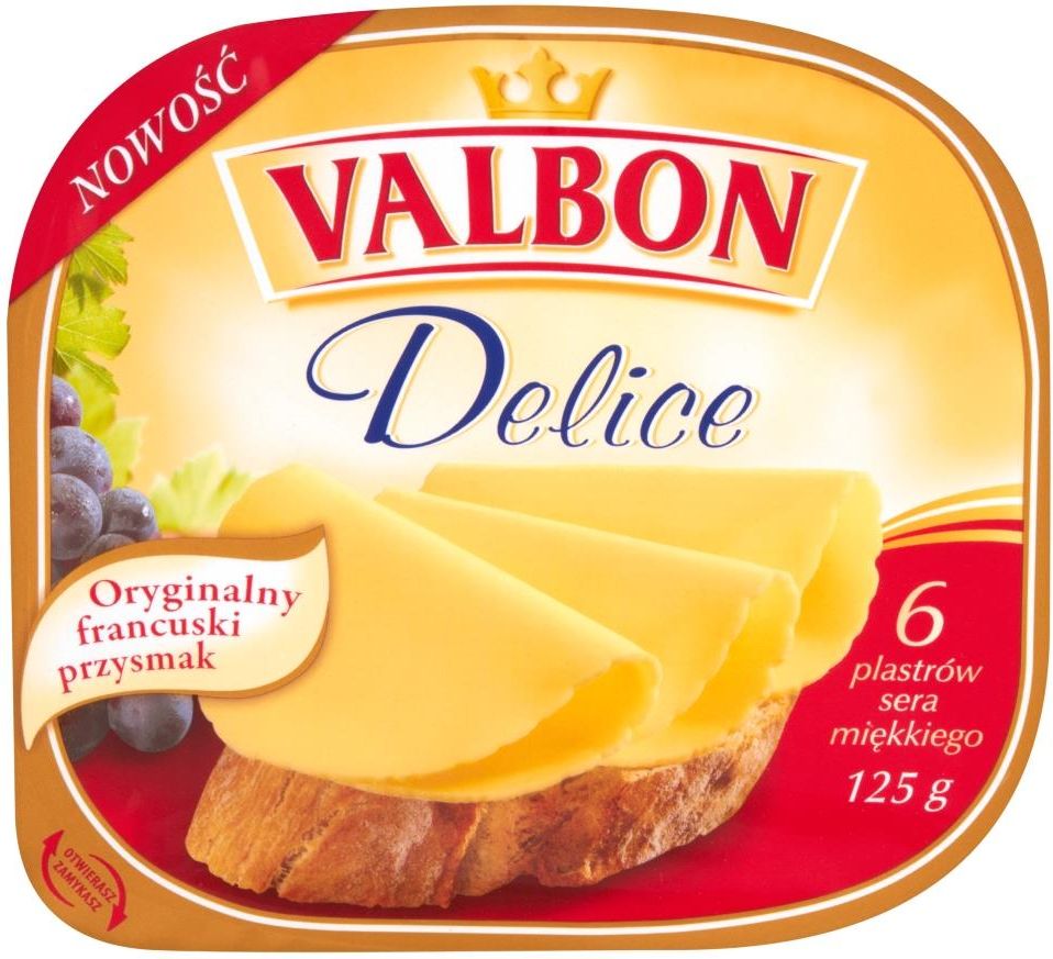 Valbon Delice Ser miękki w plasterkach 125 g - Ceny i opinie - Ceneo.pl