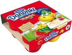 Danone Danonki Mega truskawka smak waniliowy Twarożek 360 g - Ceny i ...