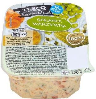 Tesco Express Menu! Sałatka warzywna 150 g - Ceny i opinie - Ceneo.pl