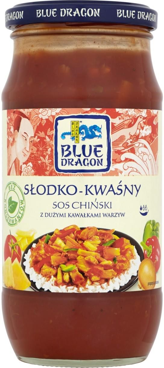 Blue Dragon Słodko-kwaśny sos chiński 435 g - Ceny i opinie - Ceneo.pl