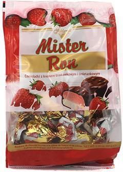 Goplana Mister Ron Cukierki Z Kremem Truskawkowym I Śmietankowym W ...