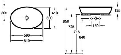 Umywalka Villeroy&Boch Artis 61x41 419861R1 - Opinie i ceny na Ceneo.pl
