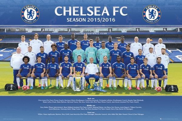 Chelsea Londyn Skład Drużyny 2015/2016 - plakat - Opinie i atrakcyjne ...
