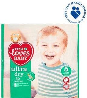 Tesco Loves Baby Ultra Dry 5 junior (11-25kg) 30 szt. - Pieluszki ...