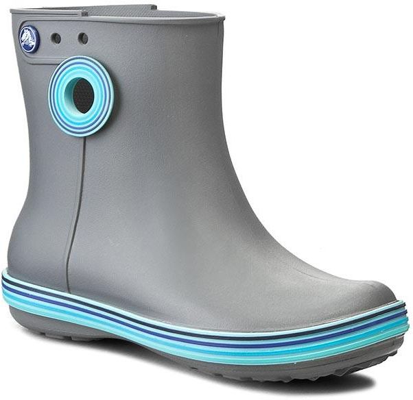 Kalosze CROCS - Jaunt Stripes Shorty Boot W 202317 Smoke/Cerulean Blue ...