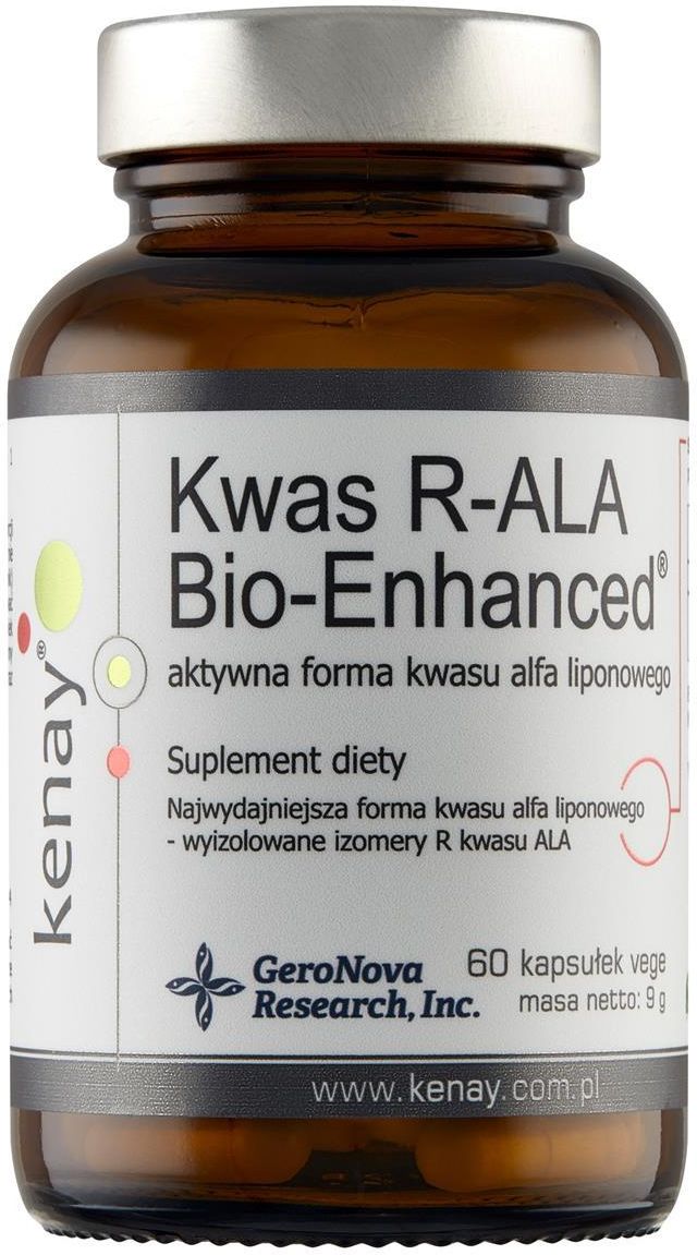 Kenay Kwas R-Ala Bio-Enhanced 60 kaps. - Opinie i ceny na Ceneo.pl