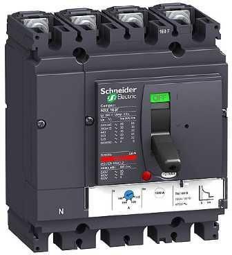 Schneider Nsx160b 125a 4p wyłącznik mocy 125a 4p3d 25ka 380/415v tm125d ...