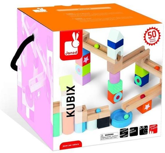 Janod Kubix Drewniany tor kulkowy 50el. (J08073) - ceny i opinie - Ceneo.pl