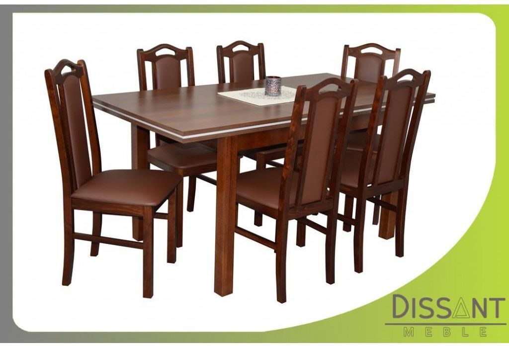 Dissant Zestaw Sevran Ii 6 Krzeseł B-9 + Stół C-3 80X120/160Cm - Opinie ...