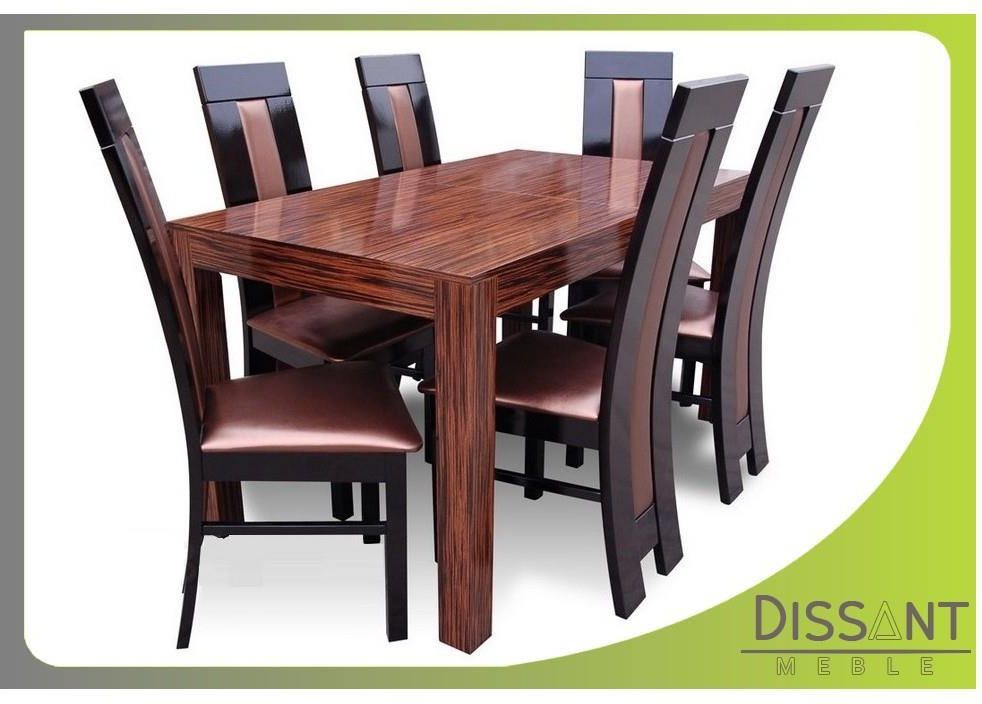 Dissant Zestaw Ermont 6 Krzeseł K-60 + Stół S-21 90X170/270Cm - Opinie ...