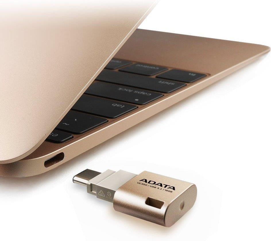 Pendrive Adata USB UC350 OTG 16GB Złoty (AUC35016GCGD) - Opinie i ceny ...