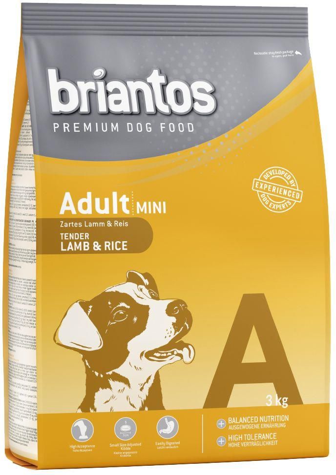 Karma Briantos Adult Mini jagnięcina & ryż 3kg - Ceny i opinie - Ceneo.pl