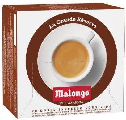 Kapsułki do ekspresów Kawa W Saszetkach Malongo La Grande Reserve 20 ...
