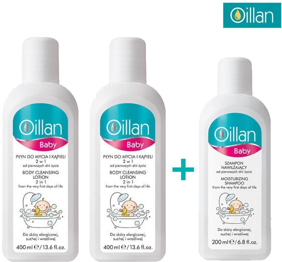 Oillan Płyn do mycia i kąpieli 2x400ml + Szampon 200ml - Opinie i ceny ...
