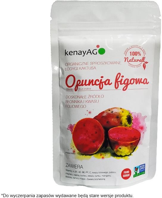 Kenayag Opuncja Figowa Organiczne Sproszkowane Łodygi Kaktusa 100G ...