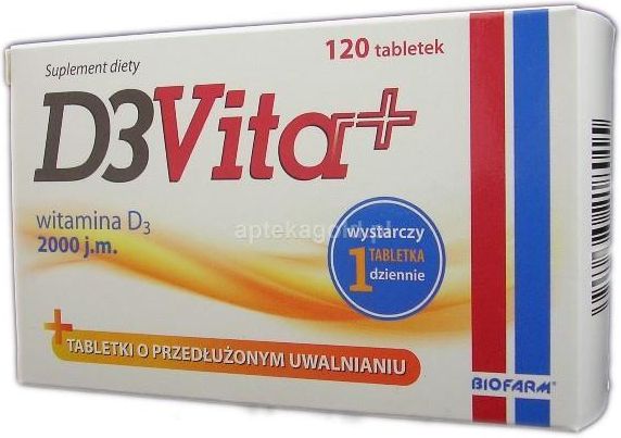 Biofarm D3 Vita Plus 120 tabl. - Opinie i ceny na Ceneo.pl