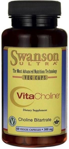 Swanson VitaCholine 300mg 60 kaps. - Opinie i ceny na Ceneo.pl