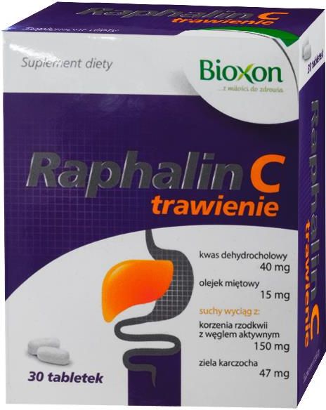 Bioxon Raphalin C trawienie 30 tabl. - Opinie i ceny na Ceneo.pl