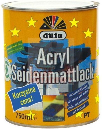 Farba Dufa Acryl-Seidenmattlack Półmat Biała 750ml - Opinie i ceny na ...