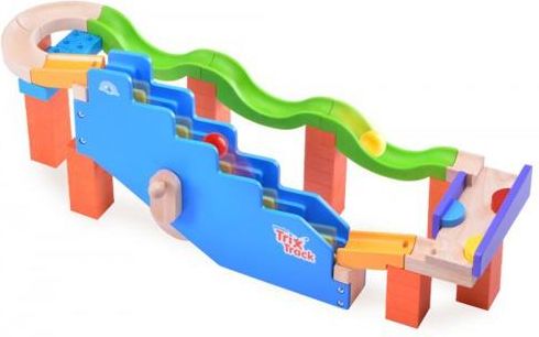 Wonderworld Drewniany kulodrom Zestaw Trix Track Up stair (7009) - Ceny ...