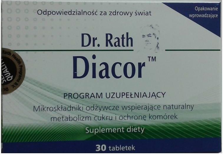 Preparat medycyny naturalnej Dr Rath Diacor 30 tabletek - Opinie i ceny ...