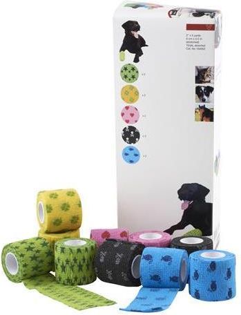 Kruuse Fun-Flex bandaż elastyczny samoprzylepny 5cm x 4,5m 10szt ...