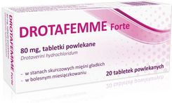 Drotafemme Forte, 80 mg, 20 tabletek powlekanych - Opinie i ceny na Ceneo.pl