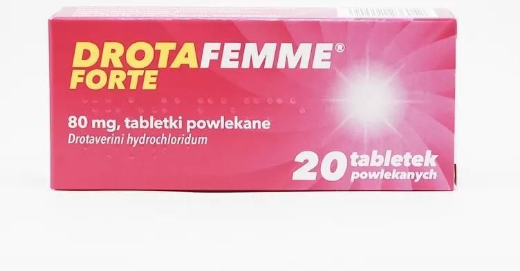 Drotafemme Forte 80 mg 20 tabl. - Opinie i ceny na Ceneo.pl