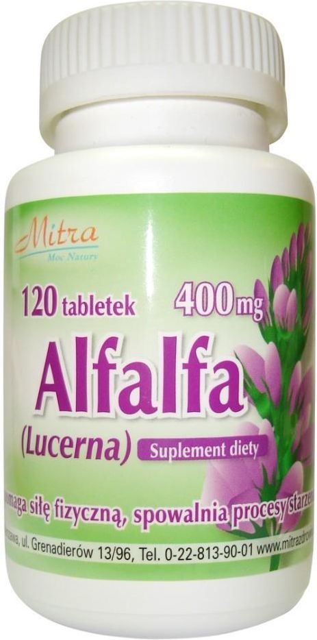 Mitra Alfalfa Lucerna 120 tabl. - Opinie i ceny na Ceneo.pl