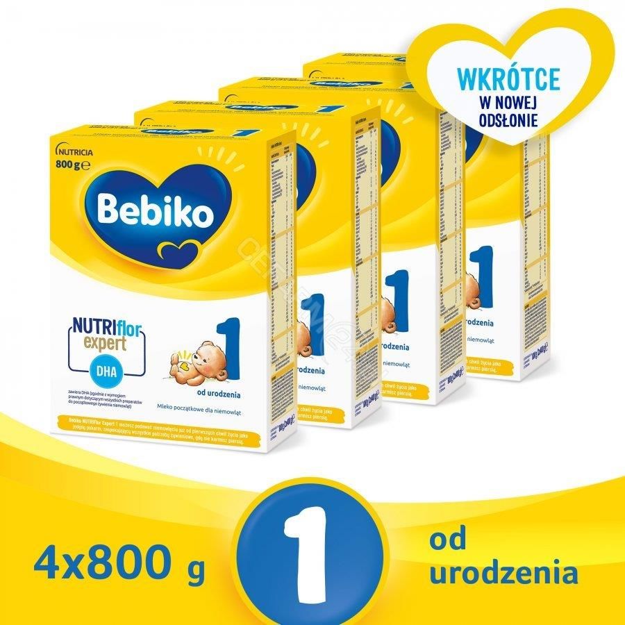 Bebiko 1 Mleko początkowe od urodzenia 4x350g - Ceny i opinie - Ceneo.pl