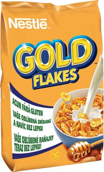 NESTLÉ GOLD FLAKES płatki kukurydziane z miodem i orzeszkami 500g ...