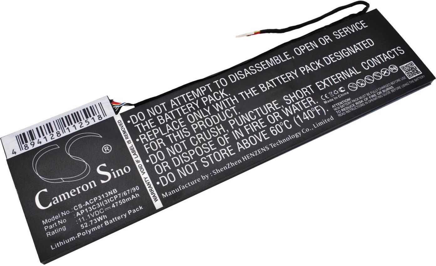 Bateria do laptopa Cameron Sino Acer Aspire P3-131 AP13C3I 4750mAh 52 ...