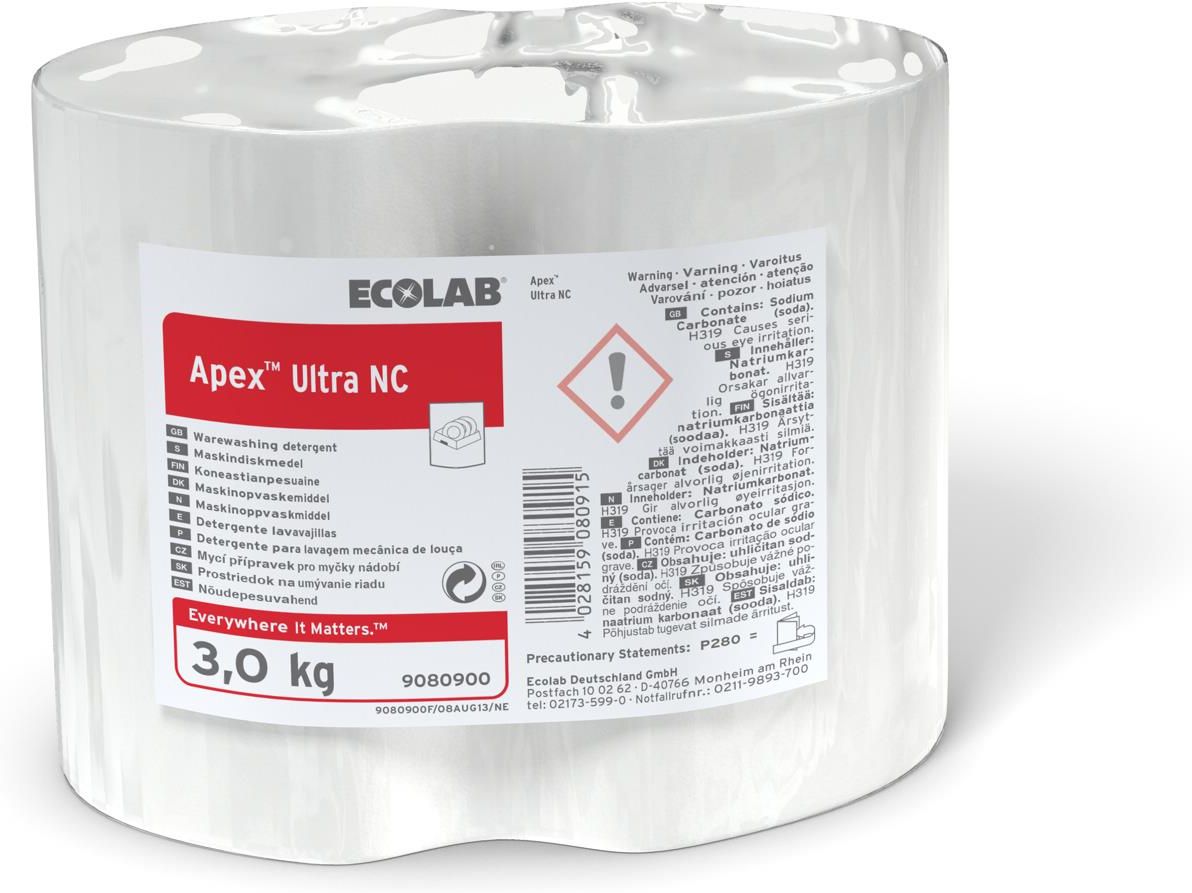 Ecolab Środek Formie Bloku Do Mycia W Miękkiej Wodzie Z Dodatkiem Wybielacza 3 Kg Apex Ultra Nc ...