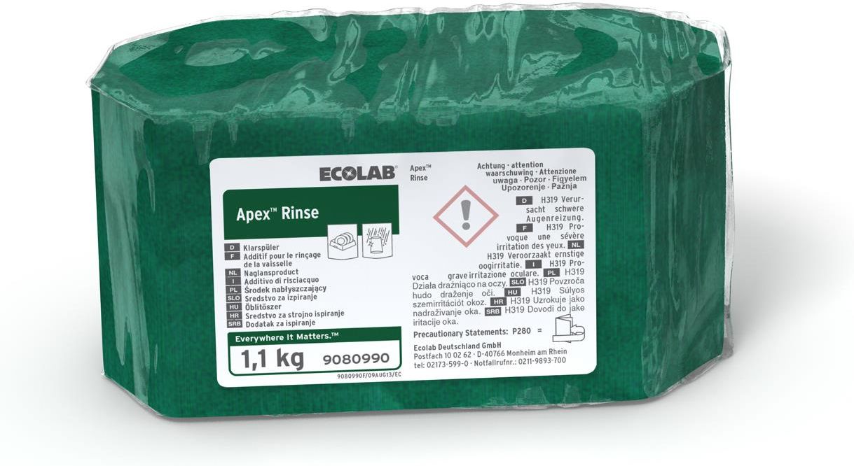 Ecolab Środek Nabłyszczający W Formie Bloku 1,1 Kg Apex Rinse (9080990 ...