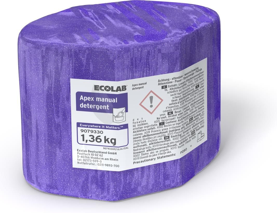 Ecolab Środek W Formie Bloku Do Mycia Ręcznego 1,36 Kg Apex Manual Detergent (9080090) - Opinie ...